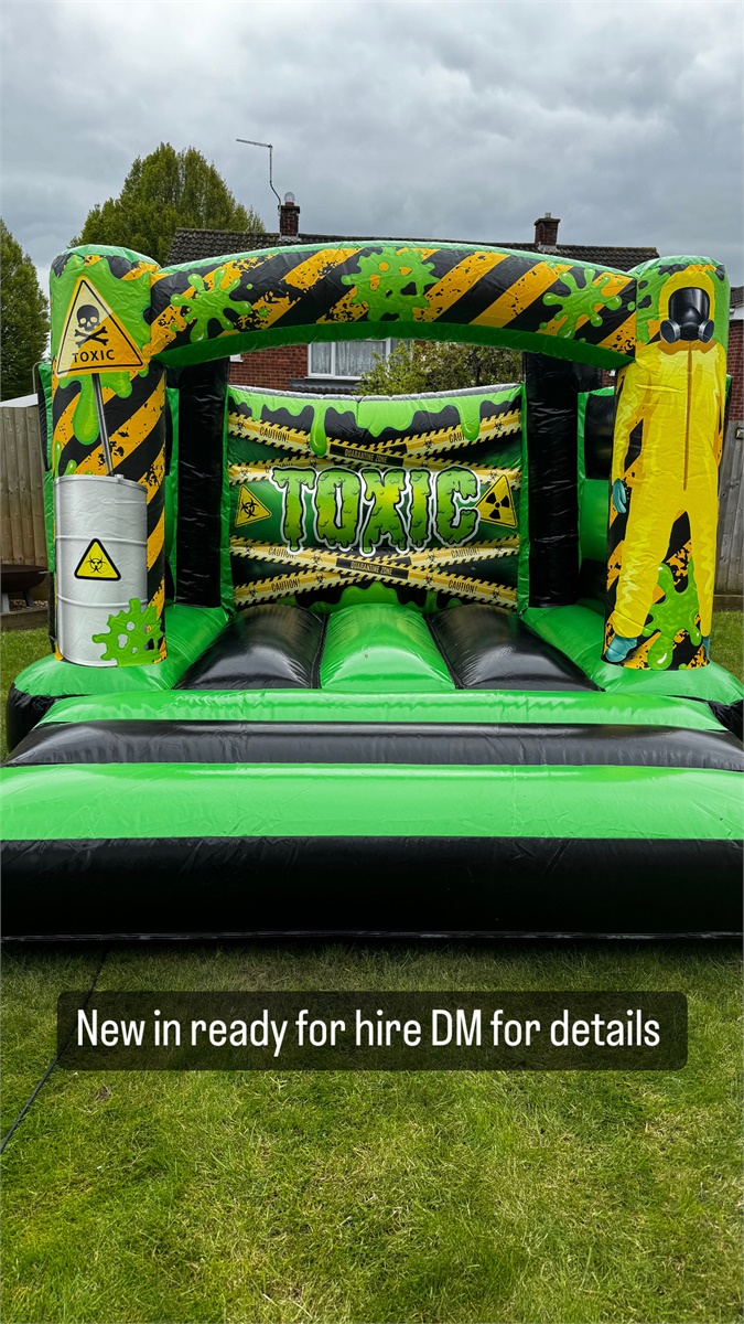 Toxic castle now available - Hire in Leicestershire | Blaby castles